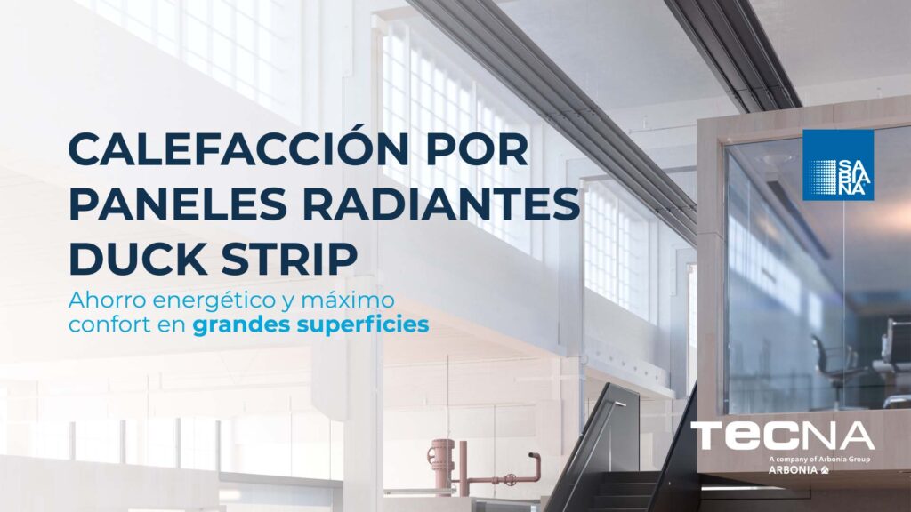 Calefacción sobre paneles radiantes Sabiana Duck Strip: funcionamiento ...